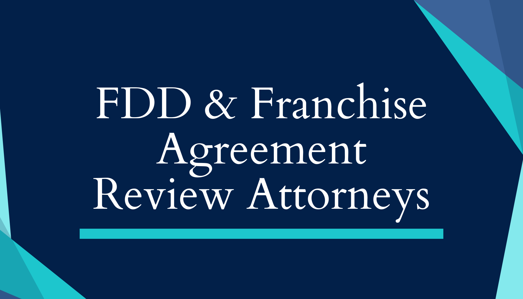 Attorney Review Franchise Agreement - FDD Review Lawyers | Cantrell ...